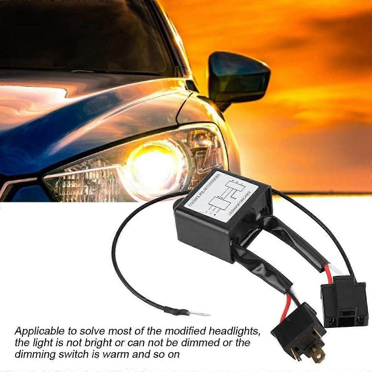 Car LED Headlight Reversed Polarity Converter Positive Negative Polar ...