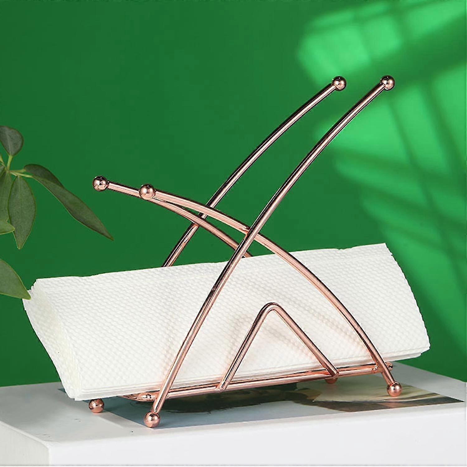 Standing Metal Tissue Holder Geometric Heavy Duty Iron Dining Table ...