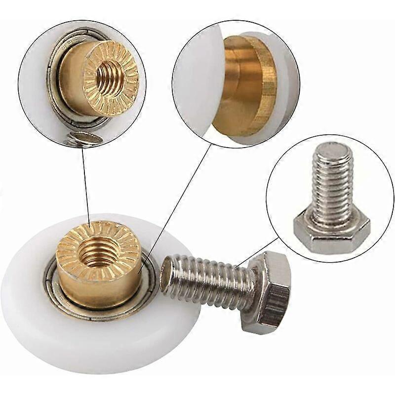Shower Door Roller, Roller Caster Wheel for Shower Door Sliding Casters ...