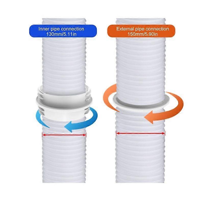 Mobile Air Conditioner Exhaust Pipe Connector 13/15CM Universal Pipe ...