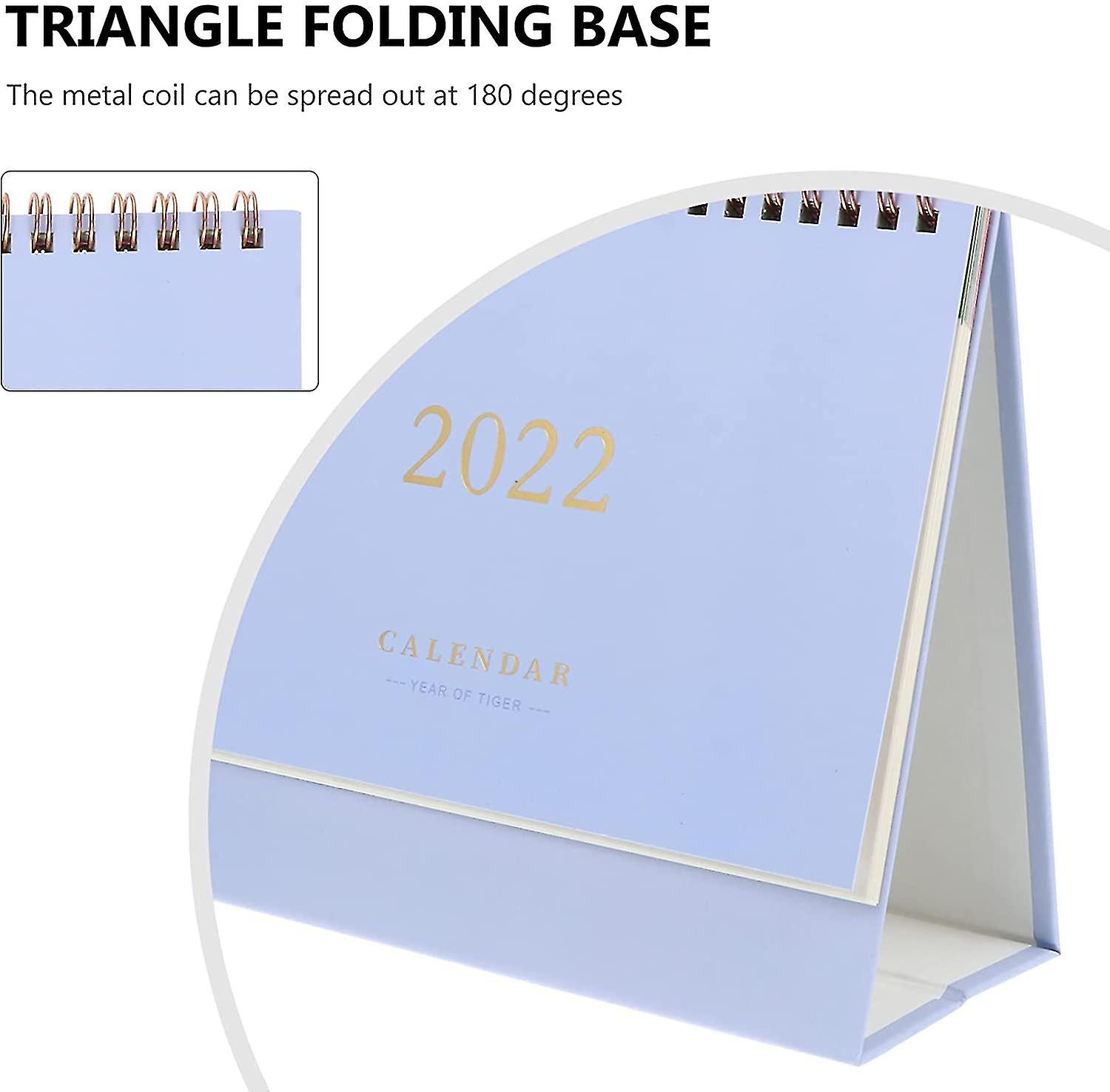 2022 Desk Calendar Monthly Stand Up Calendar Standing Flip Calendar ...