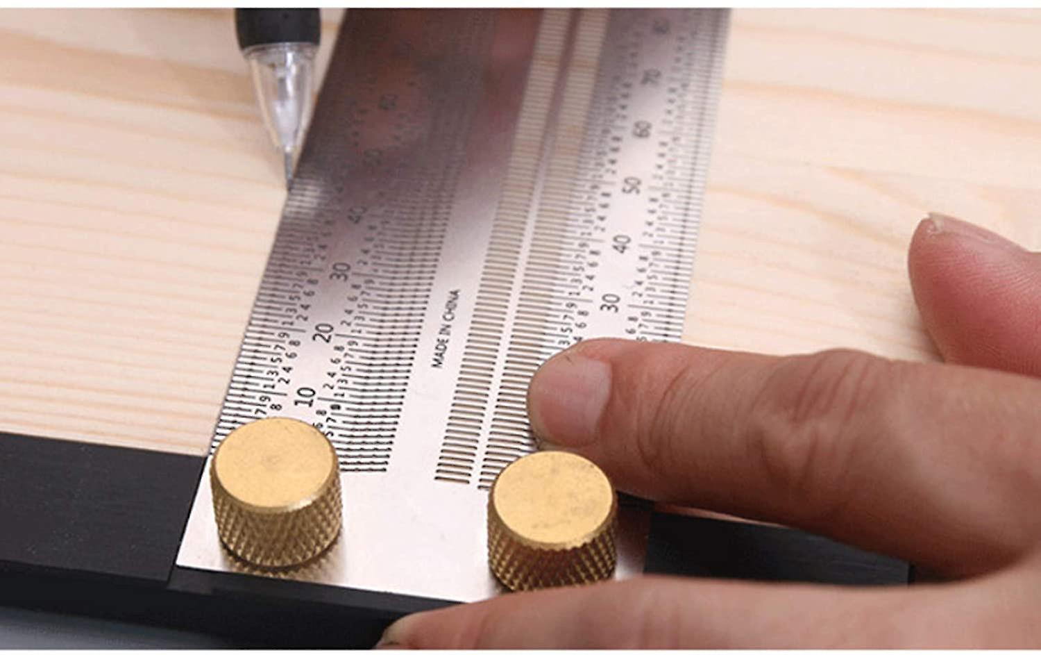 Marking T-ruler High Precision Woodworking Scribe Line Scale Ruler With ...