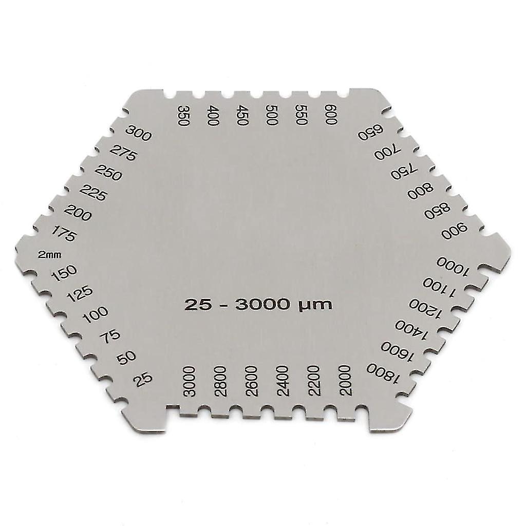 Stainless Steel Hexagonal Wet Film Comb Paint Wet Film Thickness Gauge ...