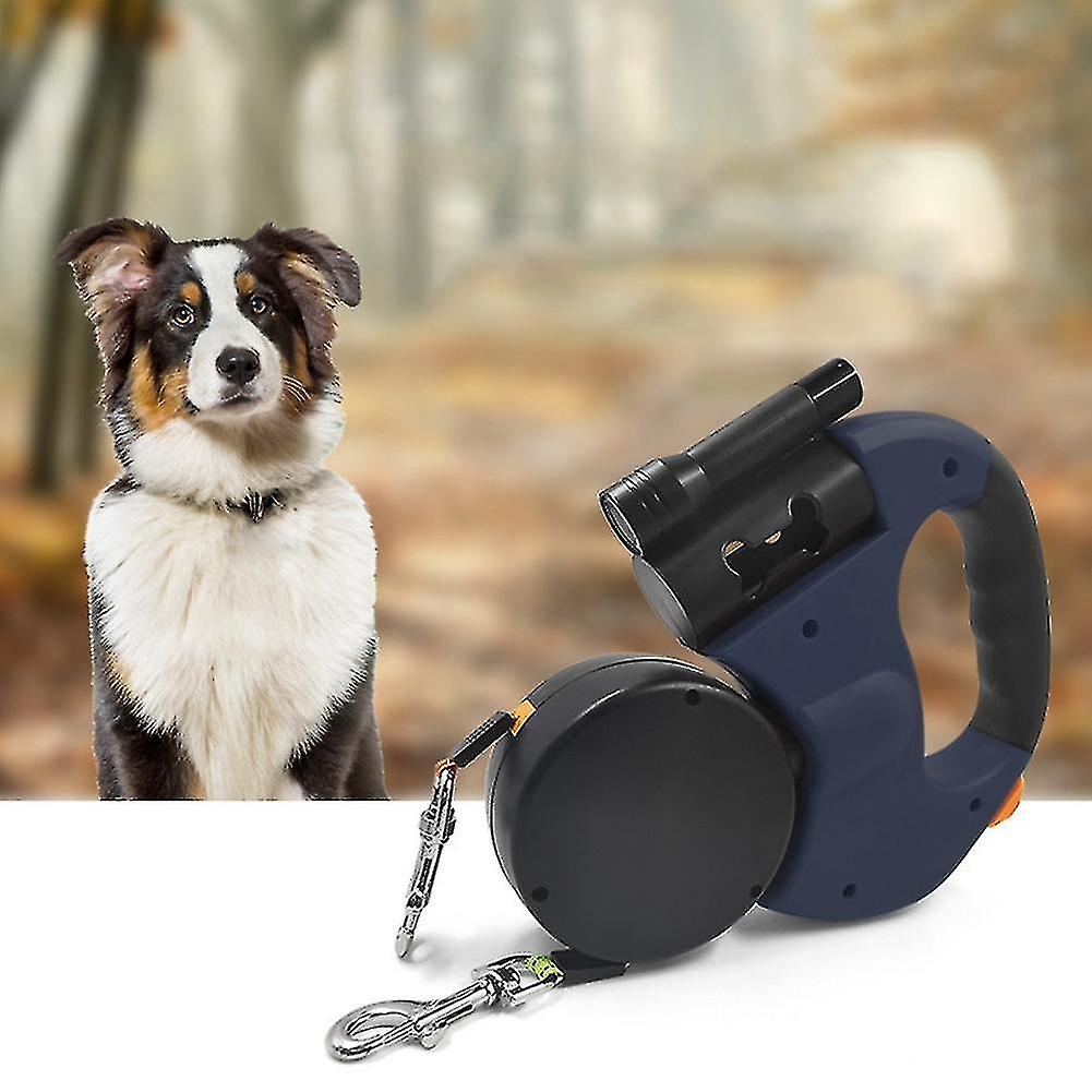 Dual Dog Rope Leash With Light Retractable Double Pet Traction Rope ...