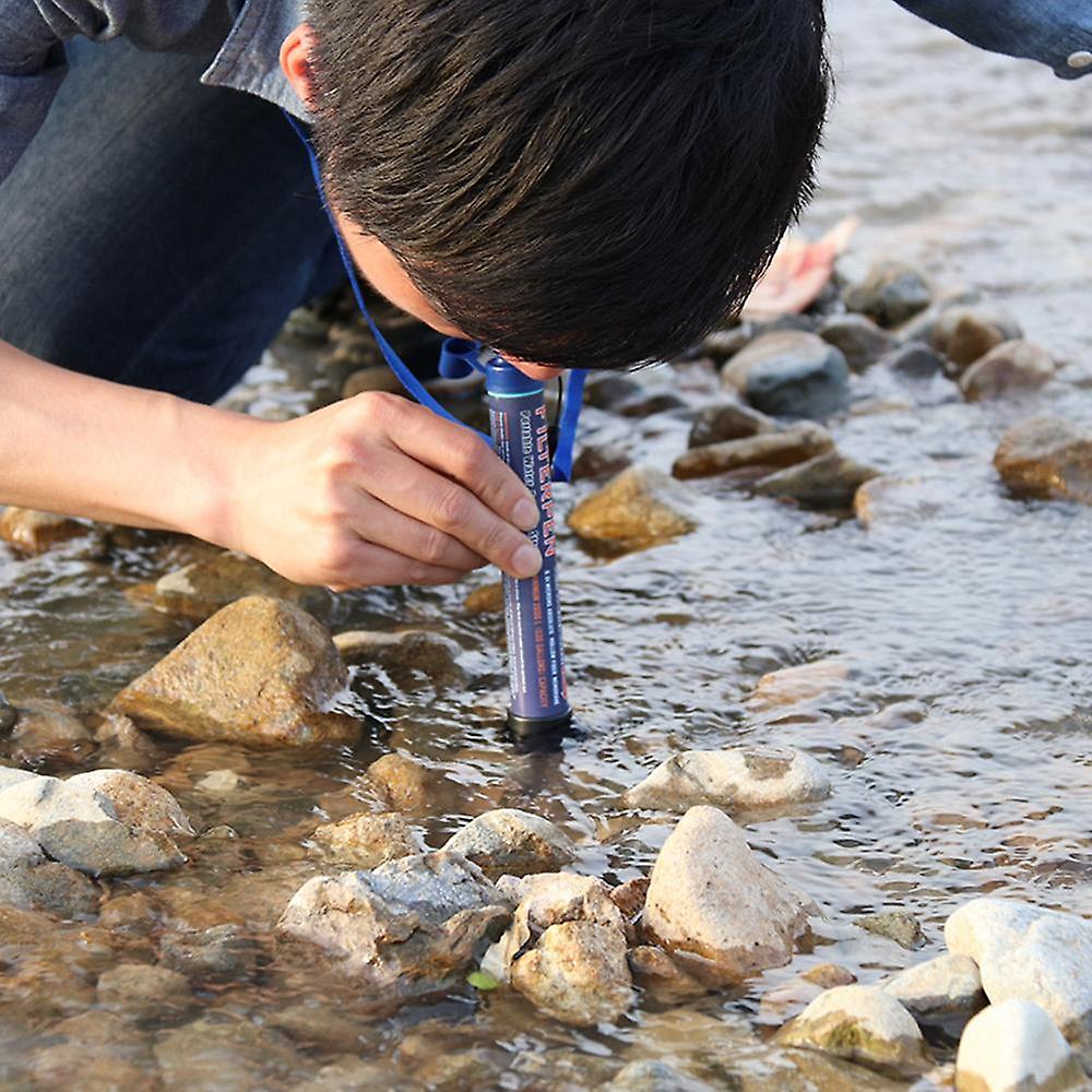 Outdoor water purifier camping hiking emergency life survival portable ...