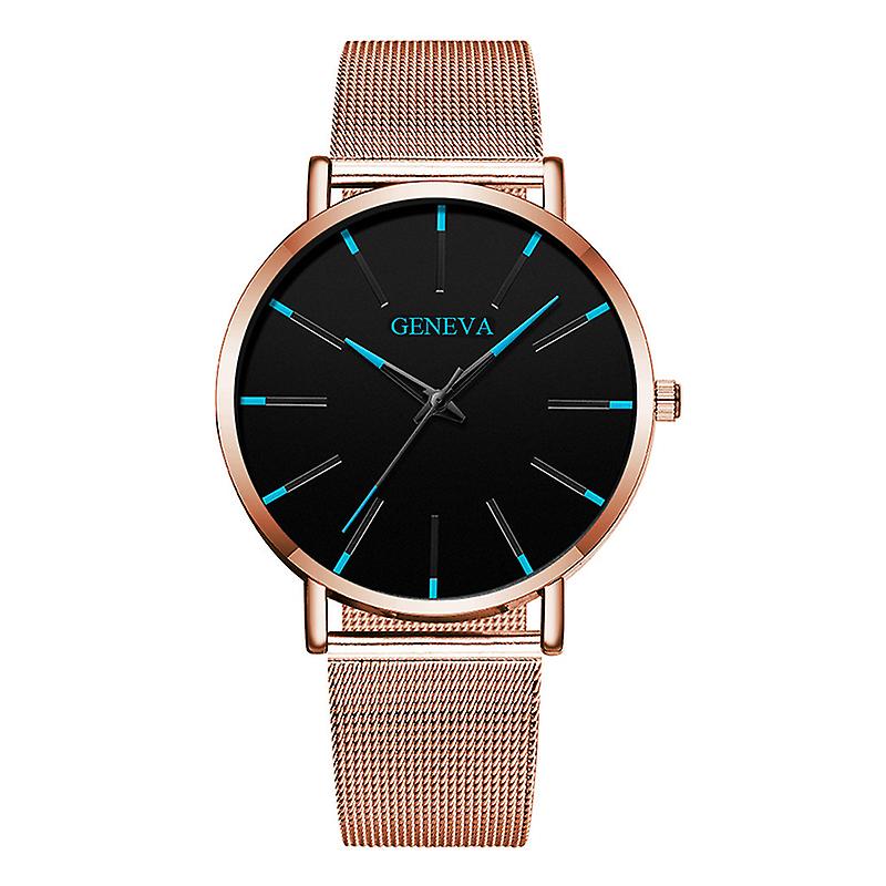 Fashion Simple Quartz Watch Ultra Thin Stainless Steel Mesh Strap ...