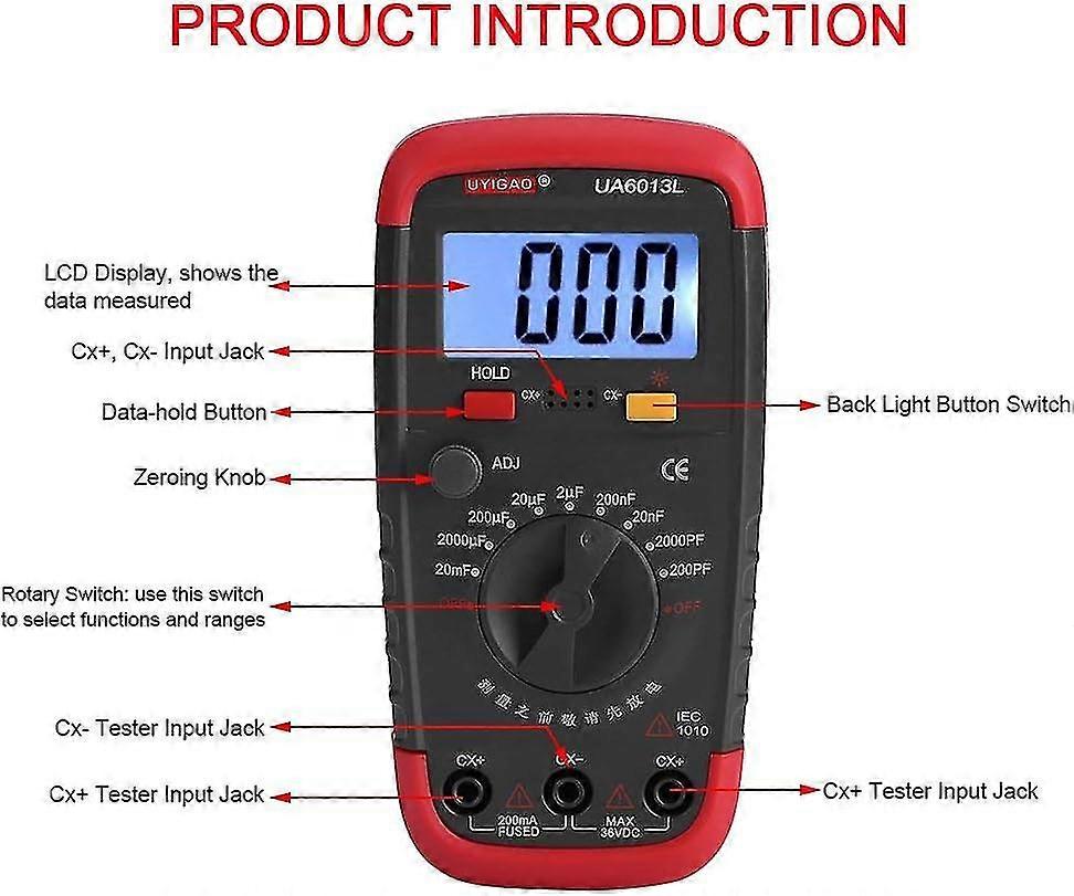 Capacitor Testing Revolution: 2024 Digital Capacitance Meter with LCD ...