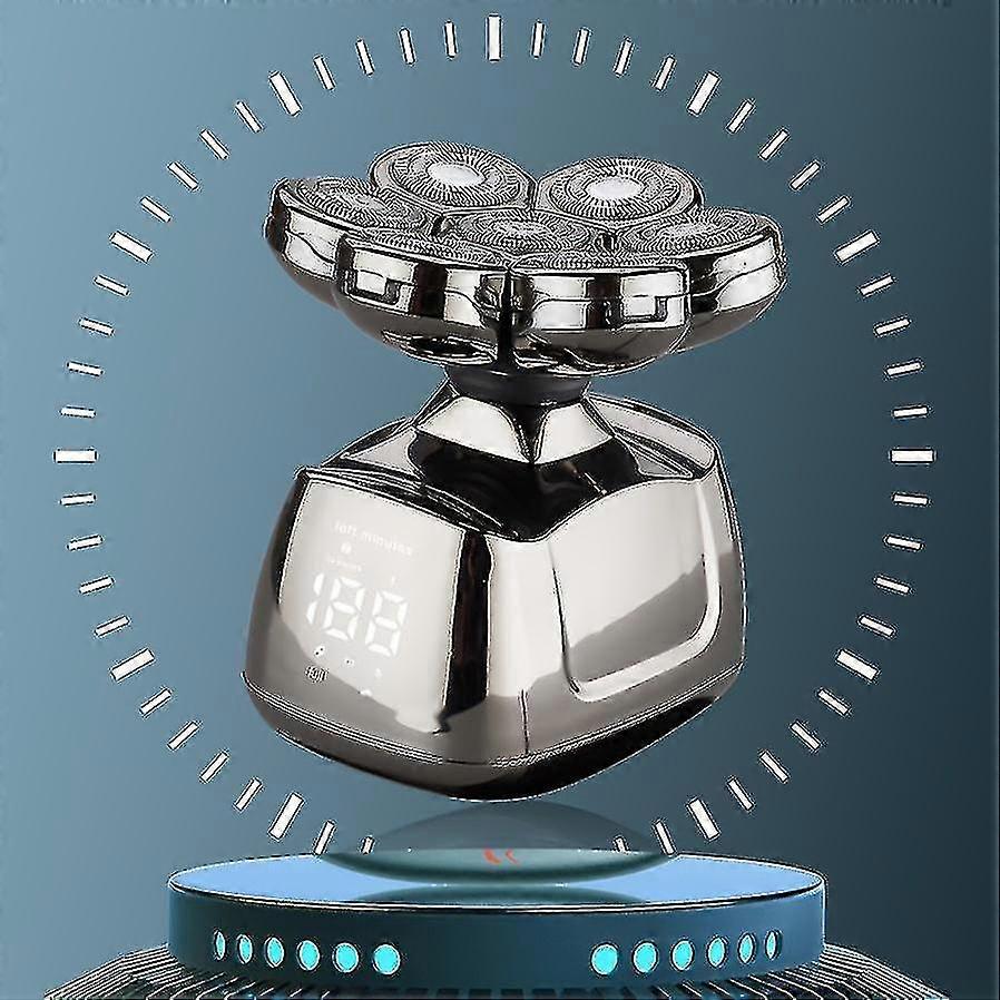 Electric Head Hair Shaver Led Display - Mens Cordless Rechargeable Wet ...