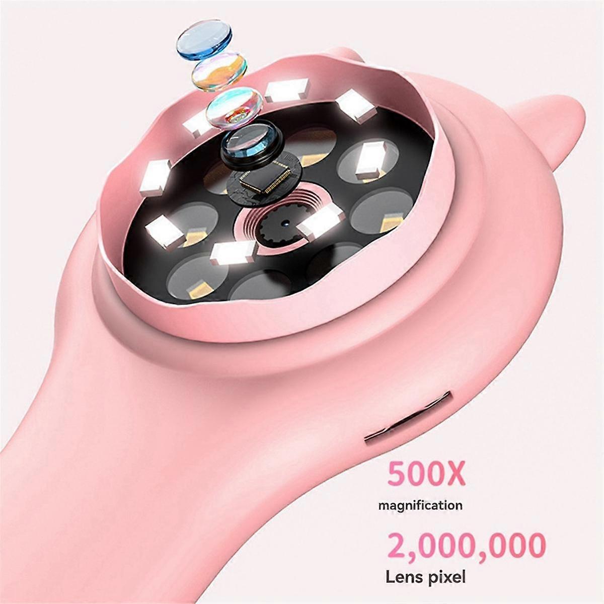 Kid Microscope 500X Handheld Pocket Microscope Kit Super Macro Lens ...