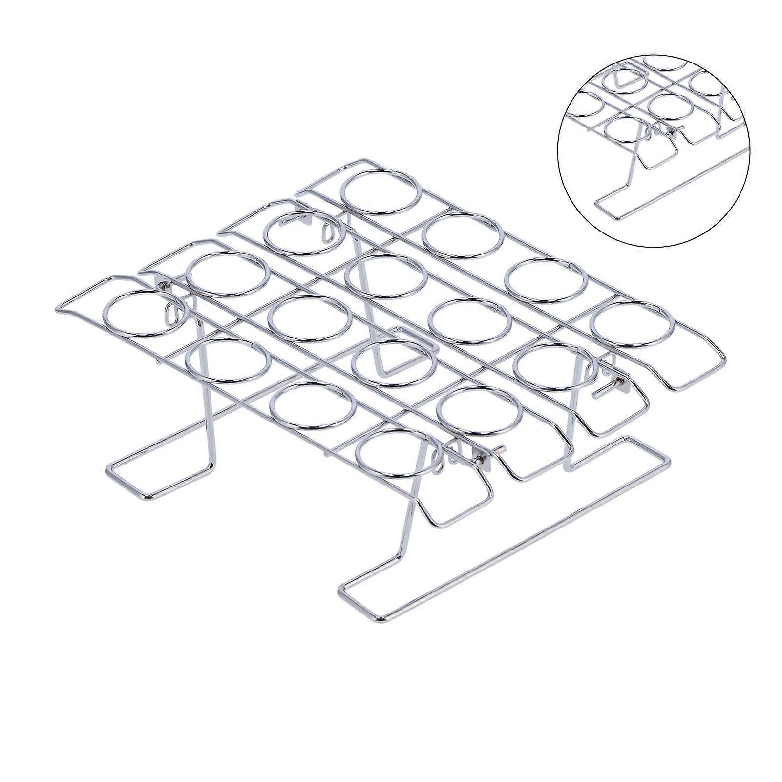 16-Hole Folding Baking Rack Ice Cream Rack Stand Cone Cupcake Holder ...