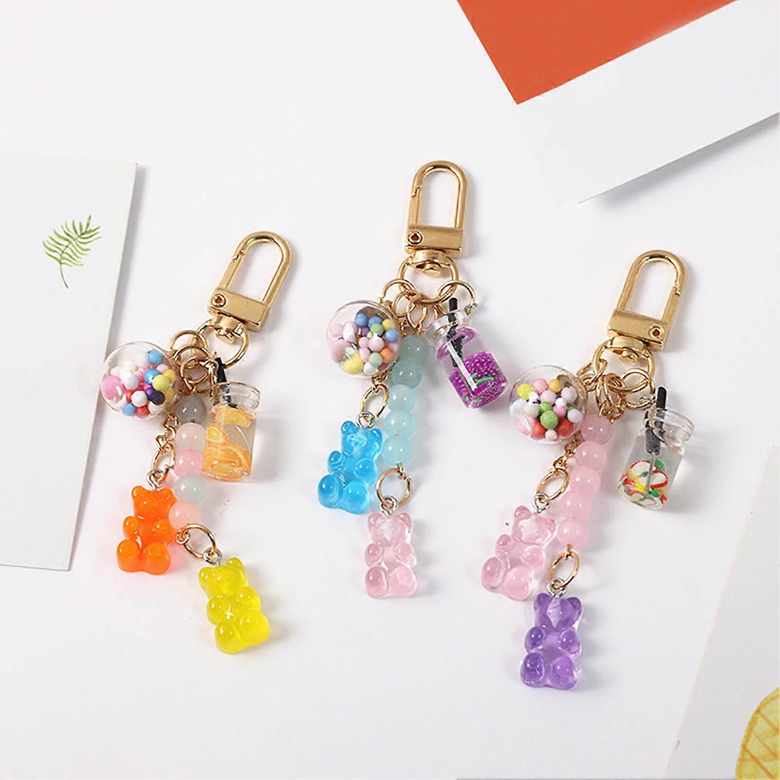 Key Ring Beads Brightly Colored Delicate Texture Candy Color INS ...
