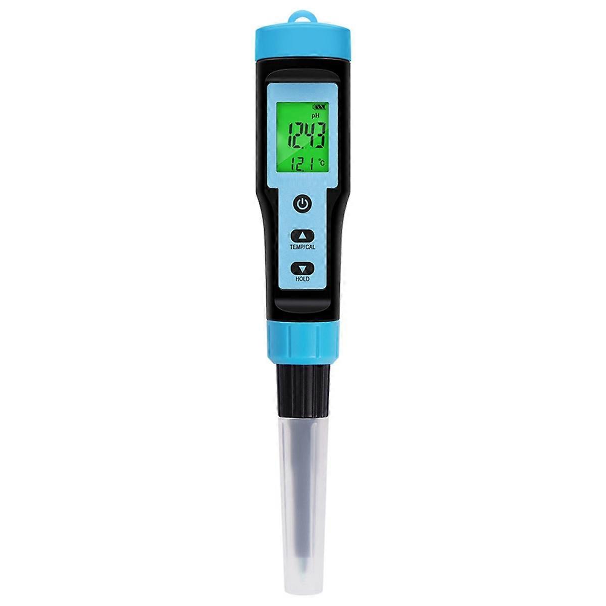 Food PH Meter 0.00-14.00PH High Accuracy Temp PH Tester Sensor Acidity ...