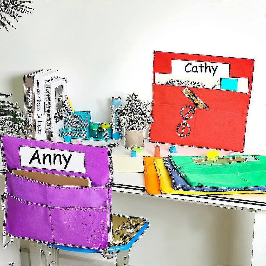 Chair Pockets Set Of 6 Early Childhood Classroom Chair Organizer With ...