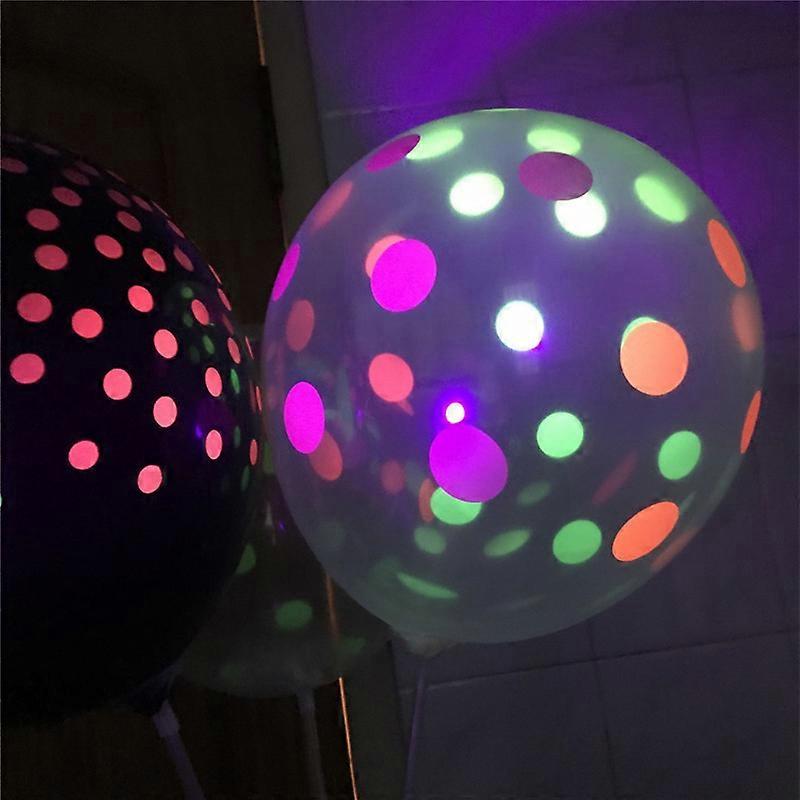 100PCS Glow Balloons 12inch Fluorescent Balloon Glow In The Dark Glow ...