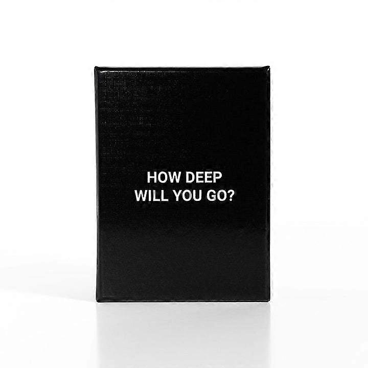 How Deep Will You Go? Questions Card Game, Deep Conversation Cards Game ...