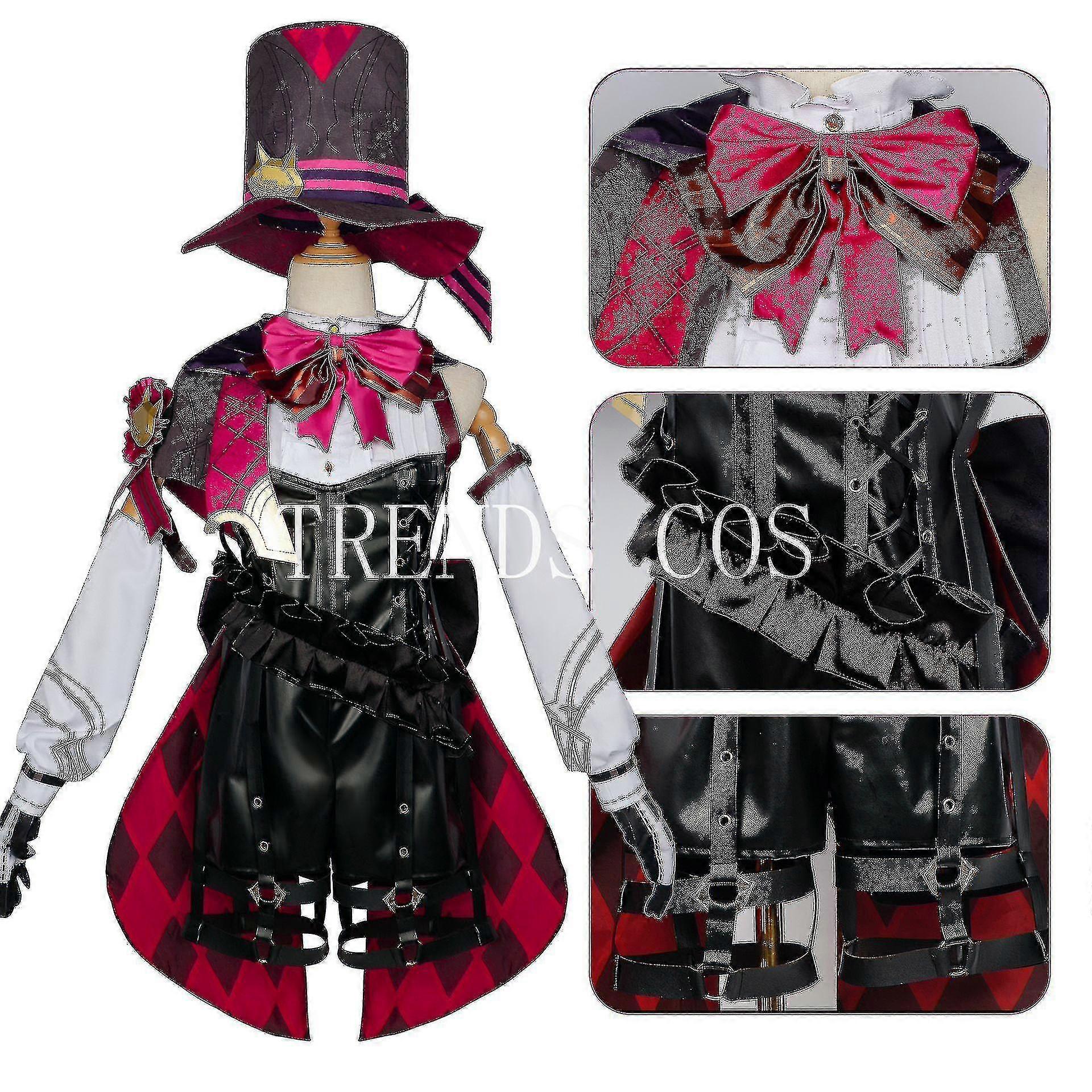 Magician Lyney Cosplay Costume Genshin Impact Game Uniform Fontaine ...