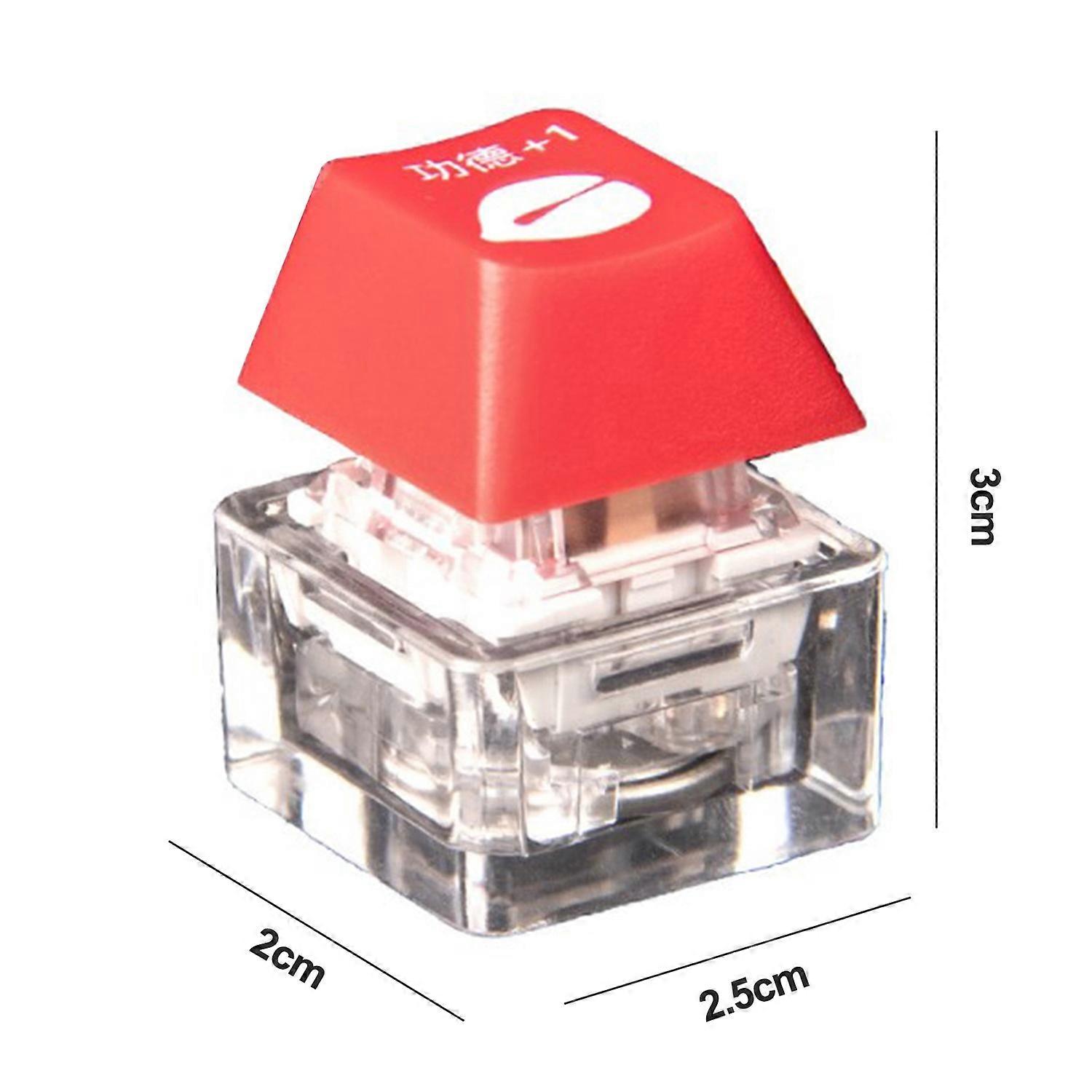 4Pcs Mechanical Keyboard Keycap Fidget Toy with Key Ring Relieve ...