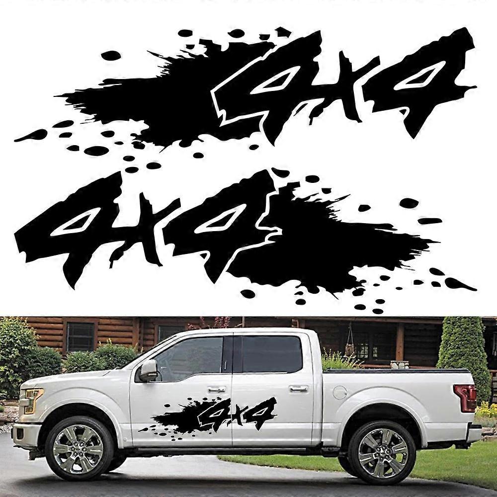 2pcs 4x4 Off-Road Car Sticker Ford Ranger Raptor F150 Mitsubishi L200 ...