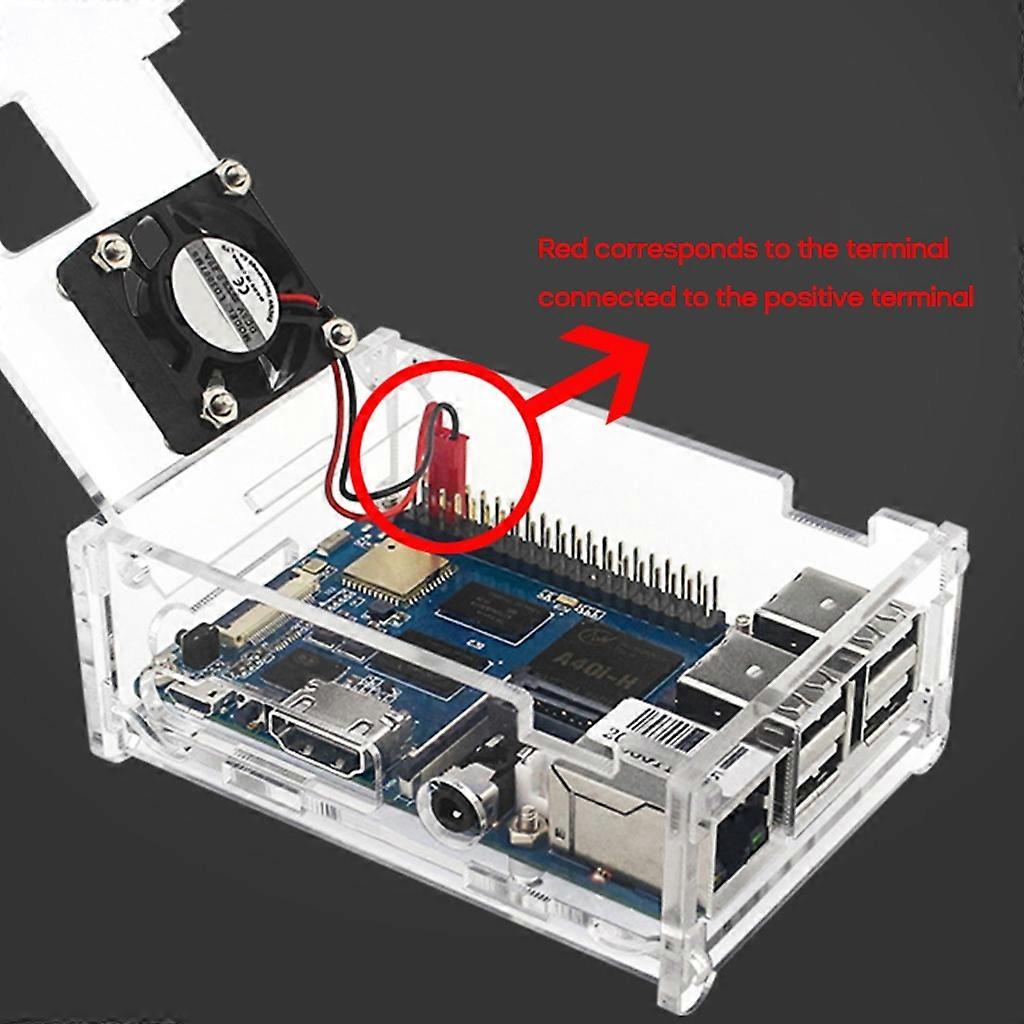 High Quality Acrylic Case with Cooling Fan Cover for Banana Pi M2 Berry ...