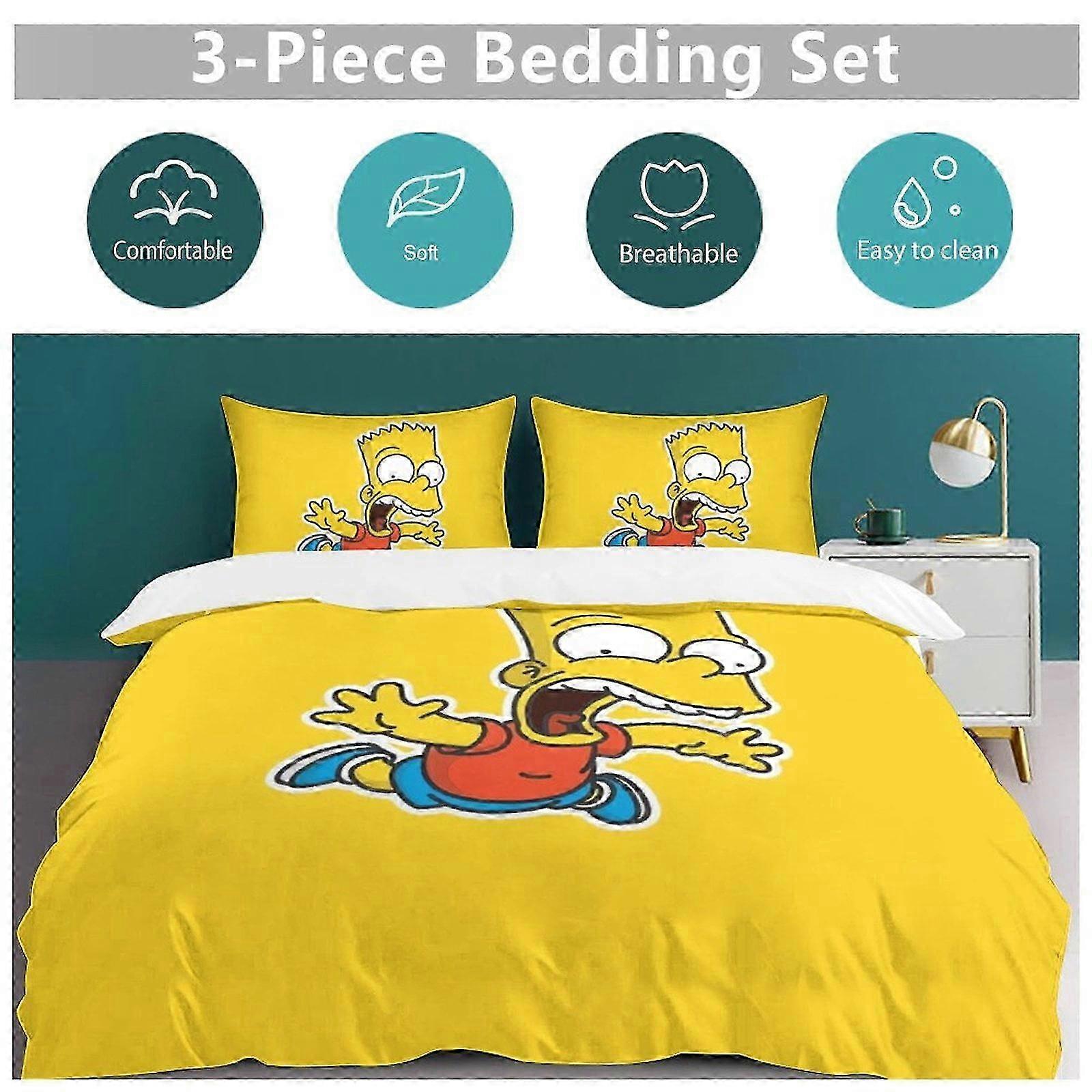 n906 Bed Sheets The Simpsons Bed Duvet Cover Microfiber Bedding Se3D ...