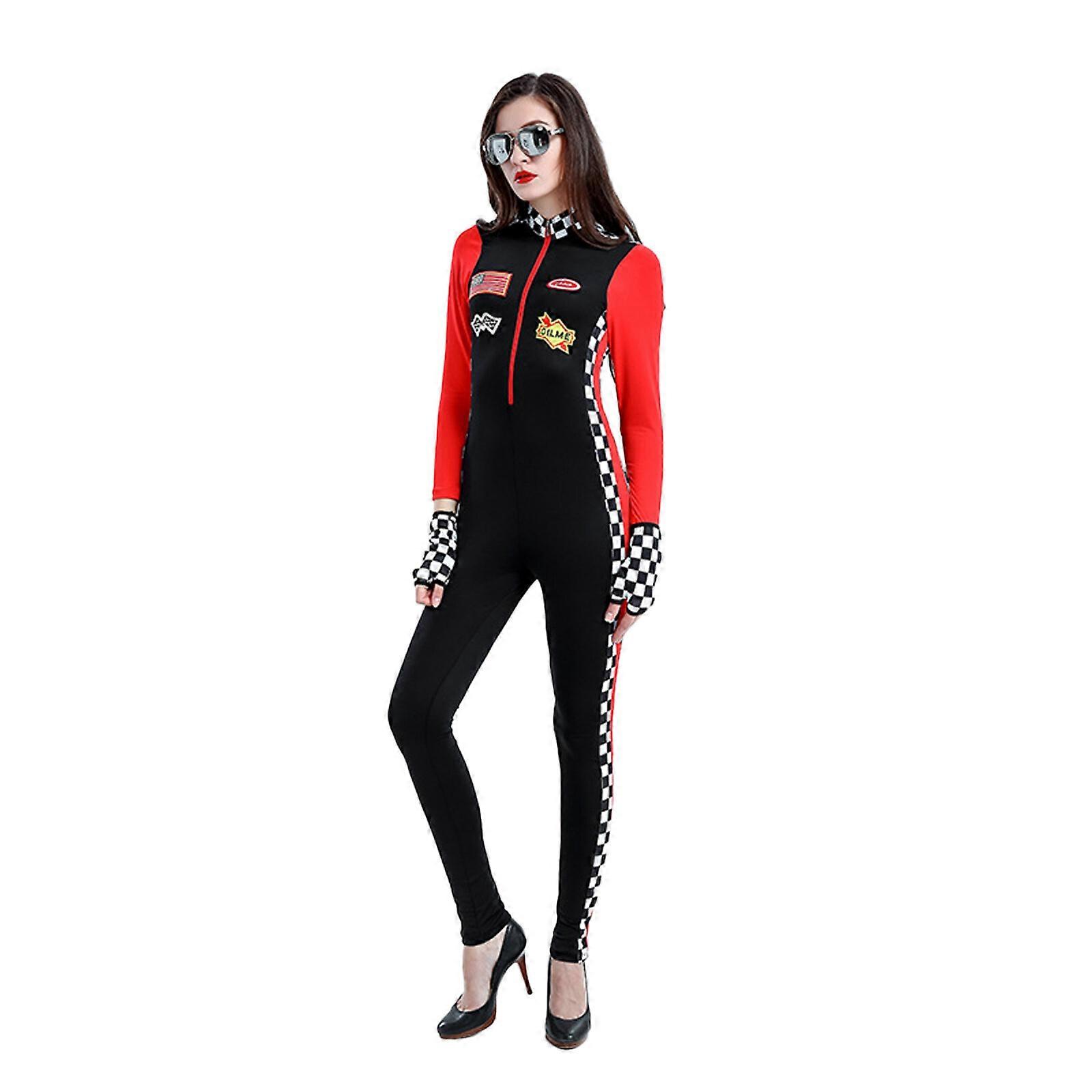 Womens Racing Costume Miss Racer Sport Driver Super Car Grid Girl ...