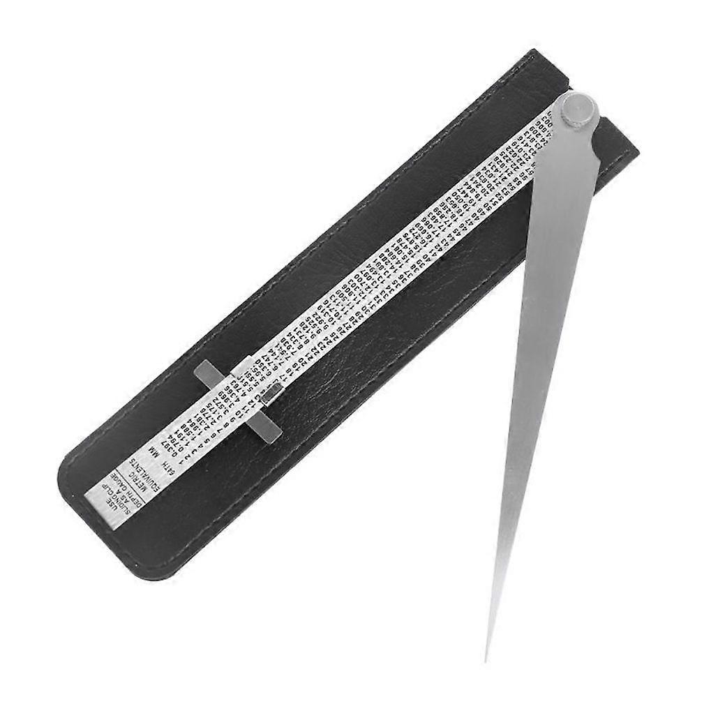 Stainless Steel Taper Welding Feeler Gauge Gage Depth Ruler Gap Hole ...
