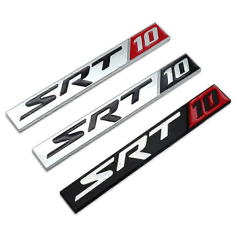 1Piece 3D Metal Car Emblem For SRT SRT6 SRT8 SRT10 SXT SXT6 SXT8 SXT10 ...