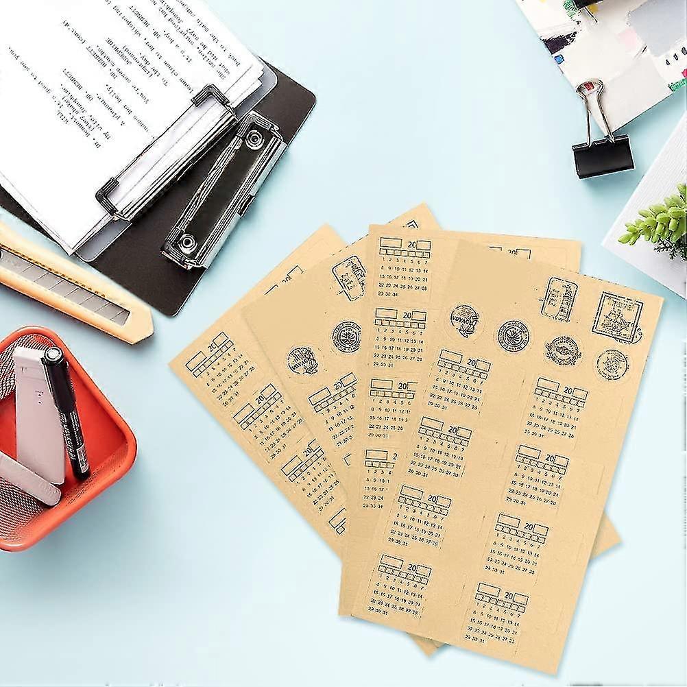 Calendar Stickers, 30 Pieces Adhesive Calendar Stickers Writable ...
