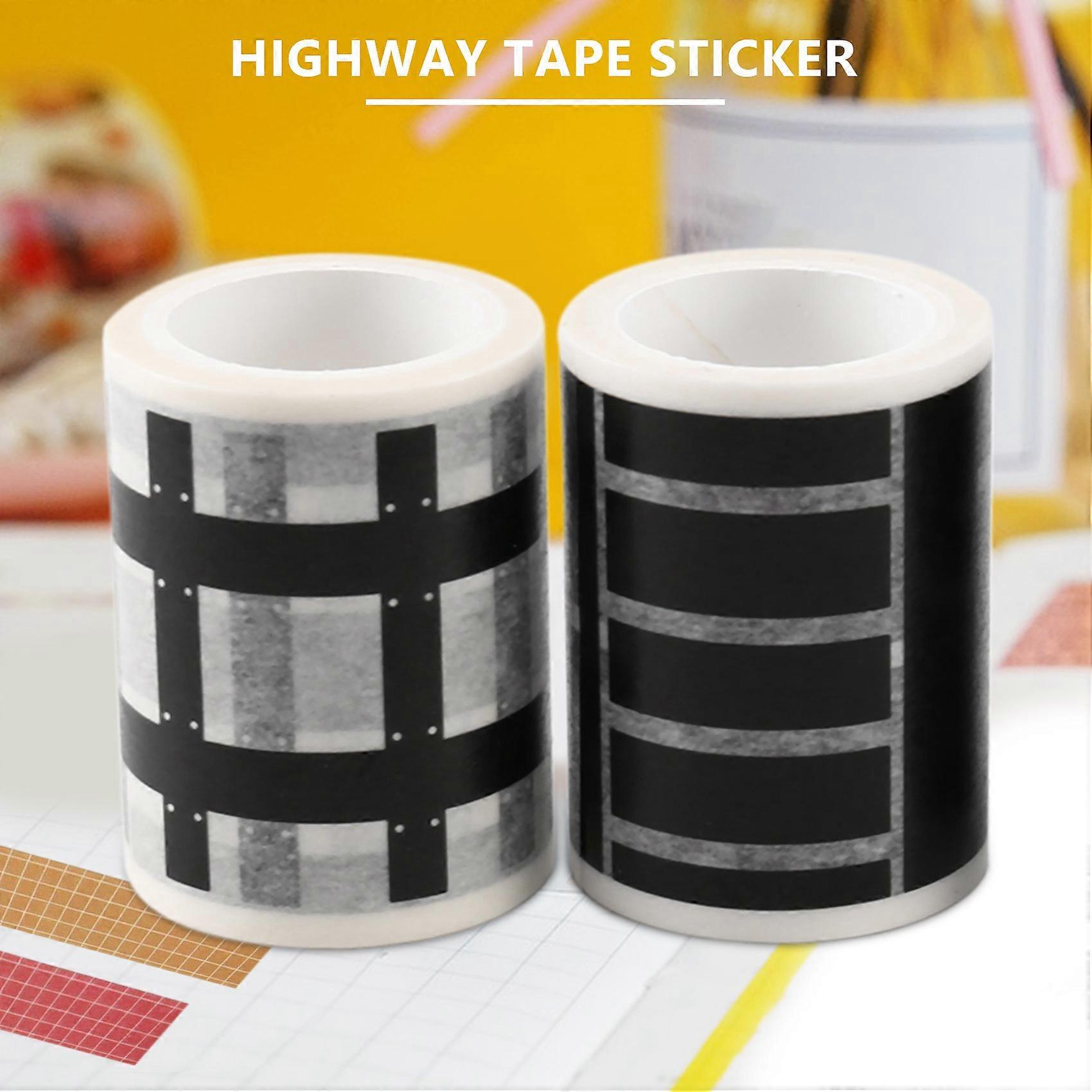 Railway Highway Road Tape 4 4.8cmx5M Sticker Road Adhesive Masking Tape ...