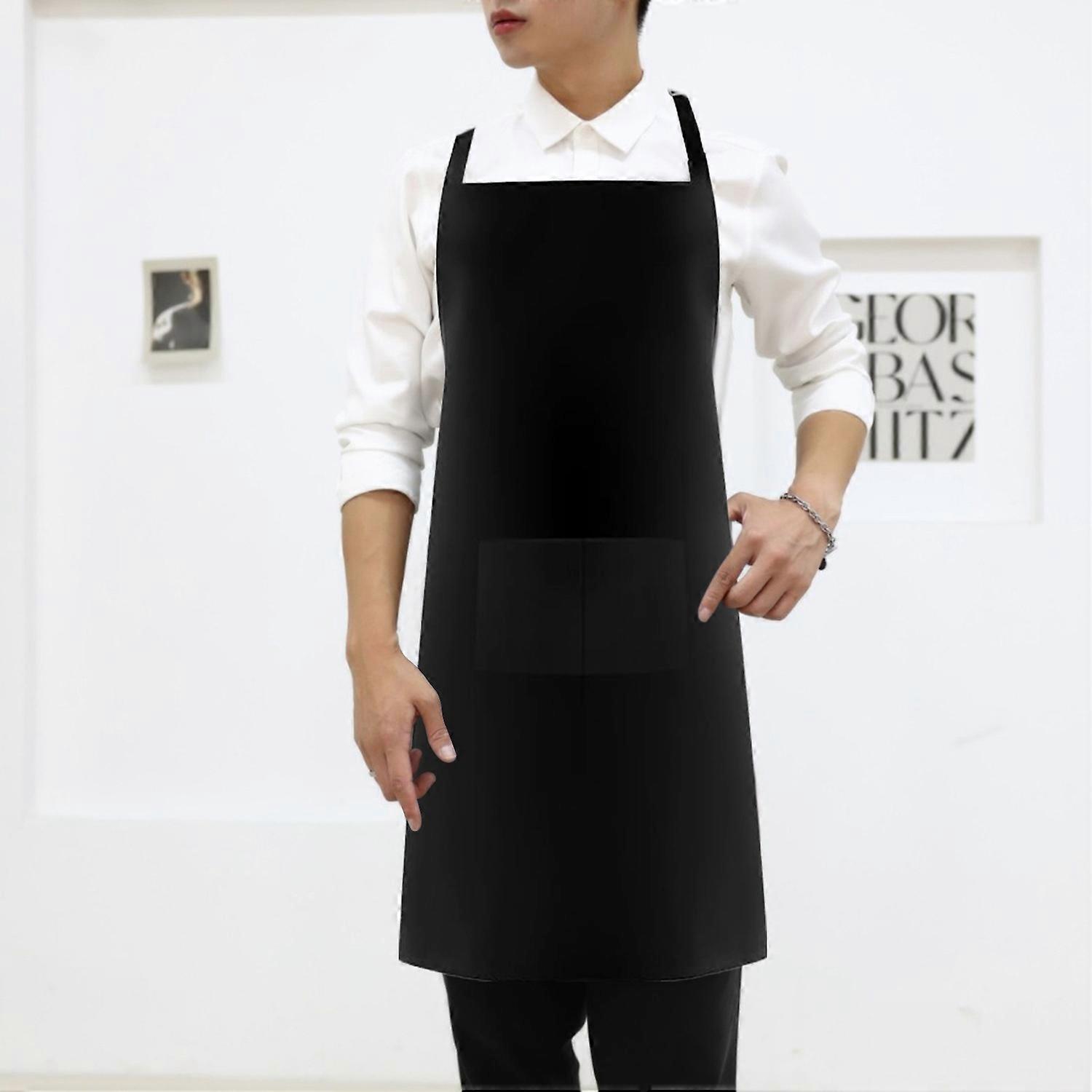 2 Pcs Waterproof Cooking Apron Set with 2 Pockets for Men Women Oil ...