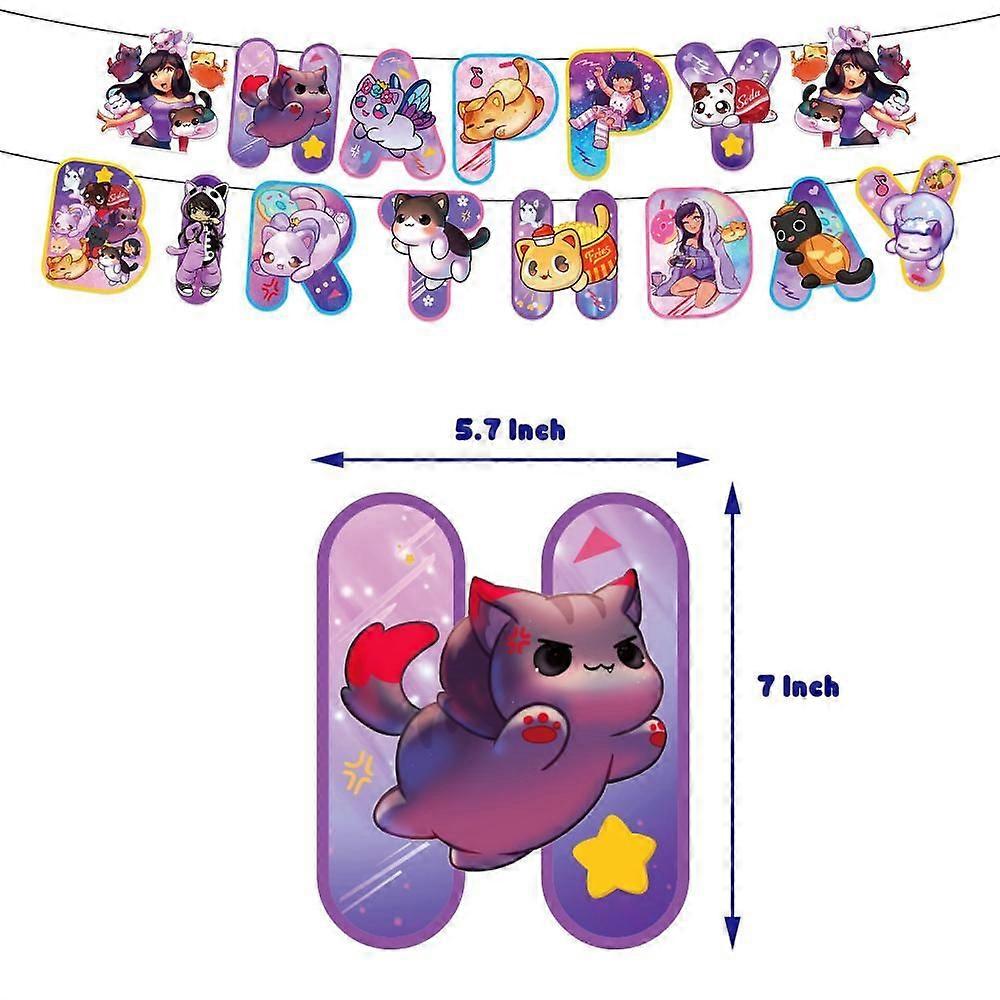 Aphmau Plushies Coke Animal Birthday Party Balloon Cake Party ...