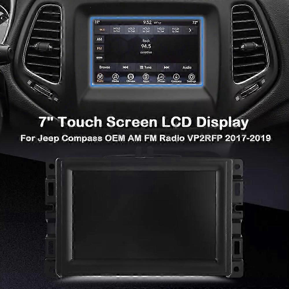 7" LCD Display Touch Screen Replace For 2017-20 Jeep Compass Radio ...