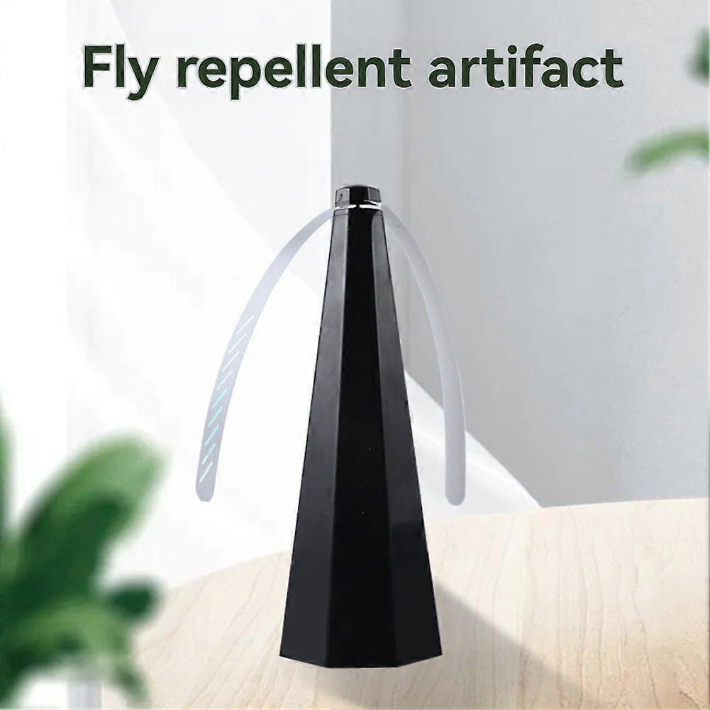 Portable USB Fly Fans for Table with Holographic Blades Scare Off Flies ...