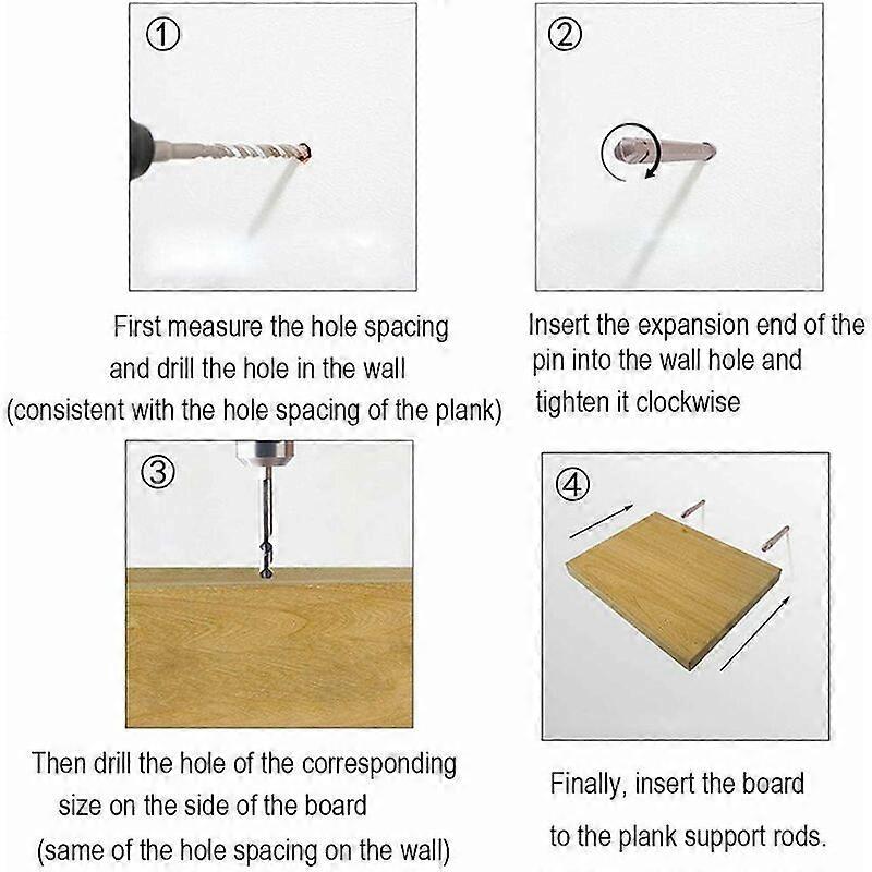 Concealed Floating Shelf Bracket Wall Mounted Shelf Brackets 10x100mm ...