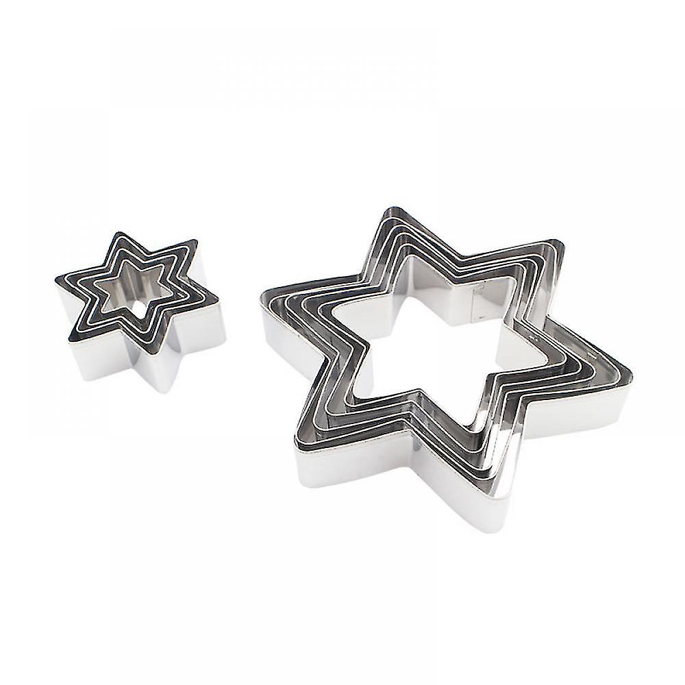 10pcs Star Cookie Cutter Set, Six-pointed Star Cookie Baking Molds ...