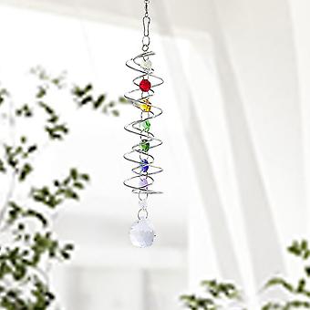 Wind Chime Gazing Ball Spiral Tail Wind Spinner Wind Bell Windchime for ...
