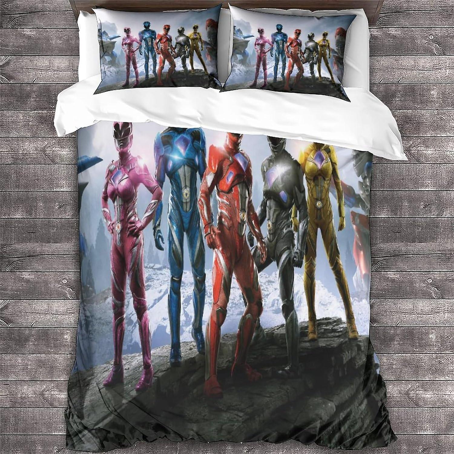 Power Rangers Duvet Cover Set 3D Bedding Set sci-fi Comforter Cover Set ...
