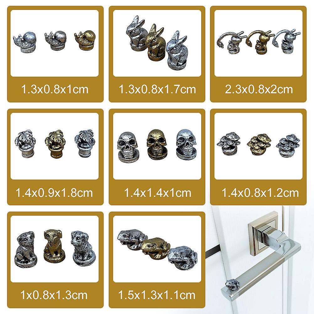 Hinge Head Home Decoration Miniature Animal Figurines Funny Hinge Heads ...