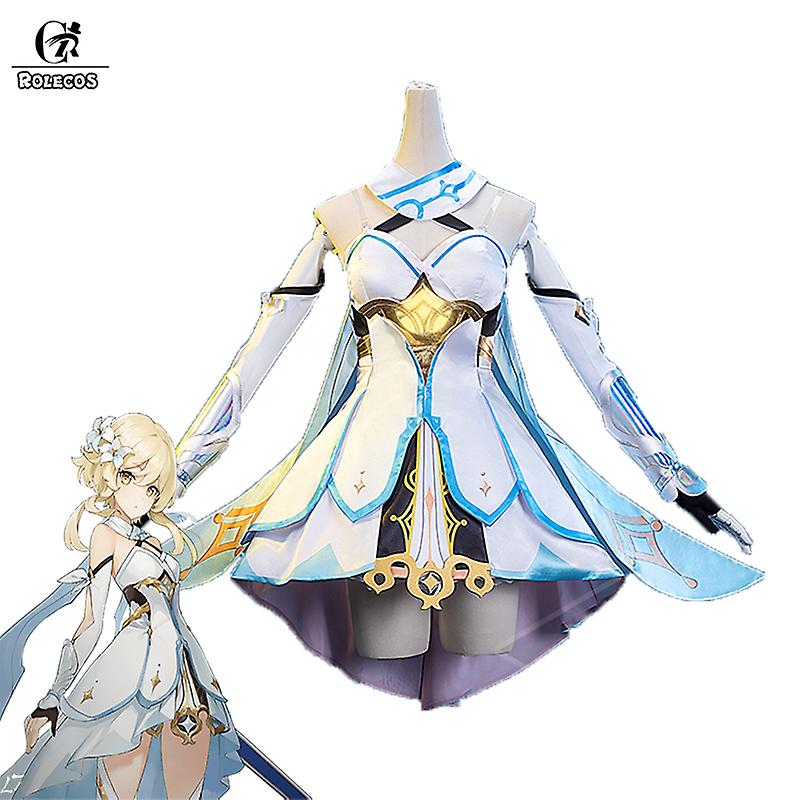 Genshin Impact Cosplay Costume Traveler Lumine Dress Cosplay Game ...