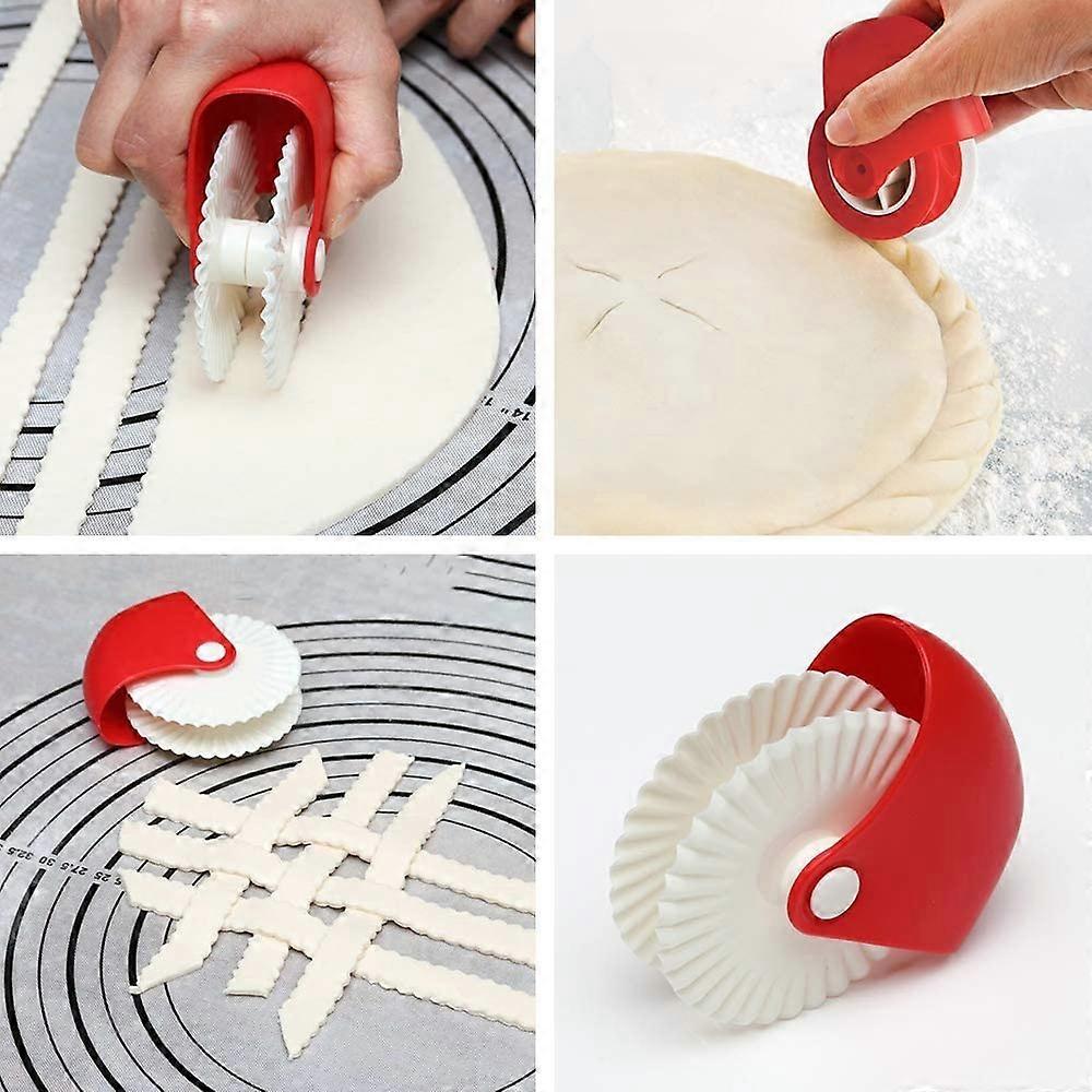 Pastry Wheel Decorator and Cutter Beautiful Pie Crust, Plastic Pastry ...