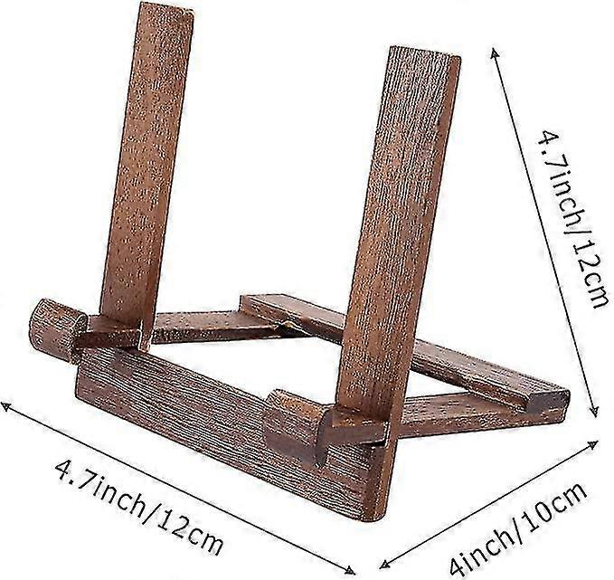 2 Packs Wooden Display Stand Plate Holder Easels Picture Frame Stand ...