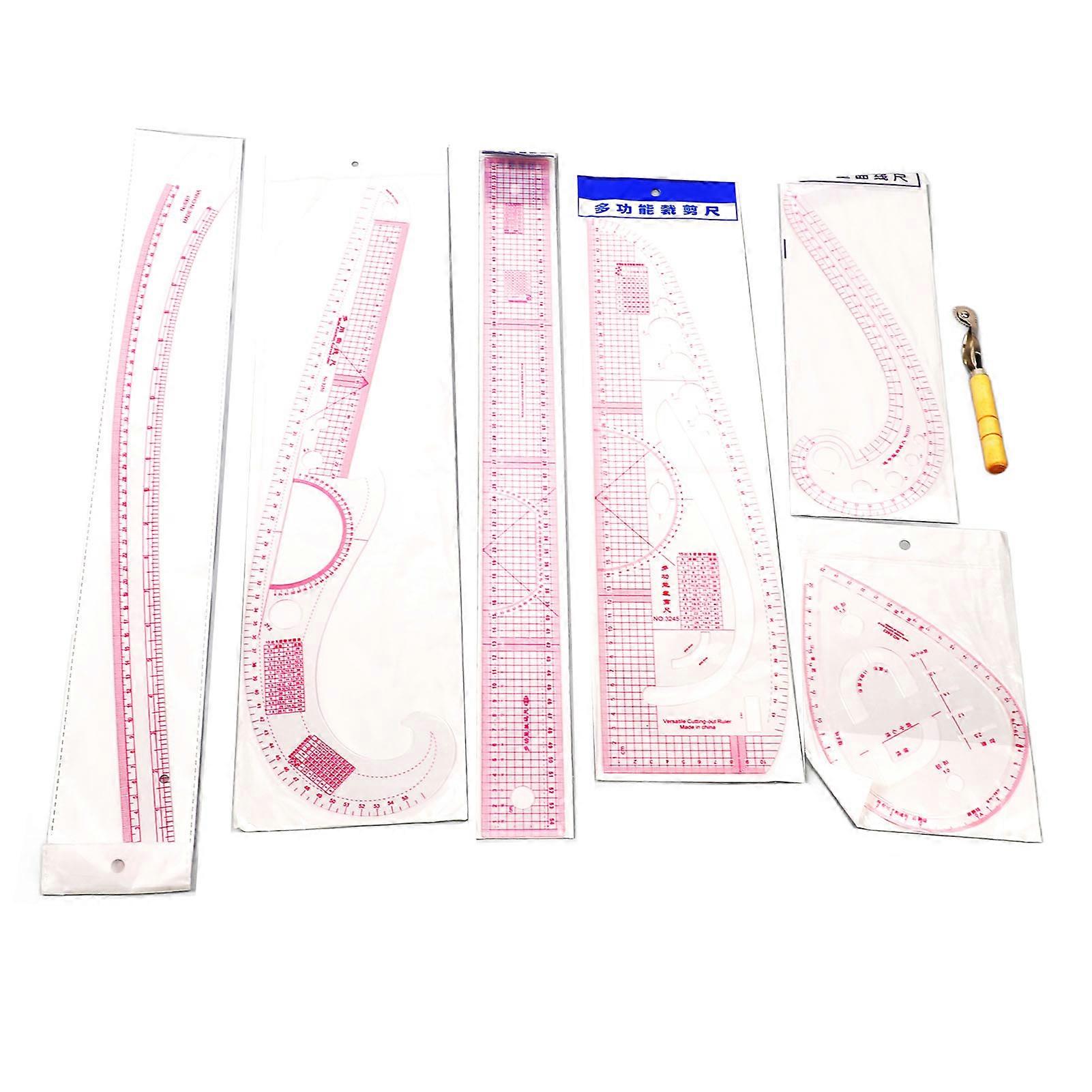 7pcs French Curve Ruler Set High Accuracy Complete Tools Sewing Rulers ...