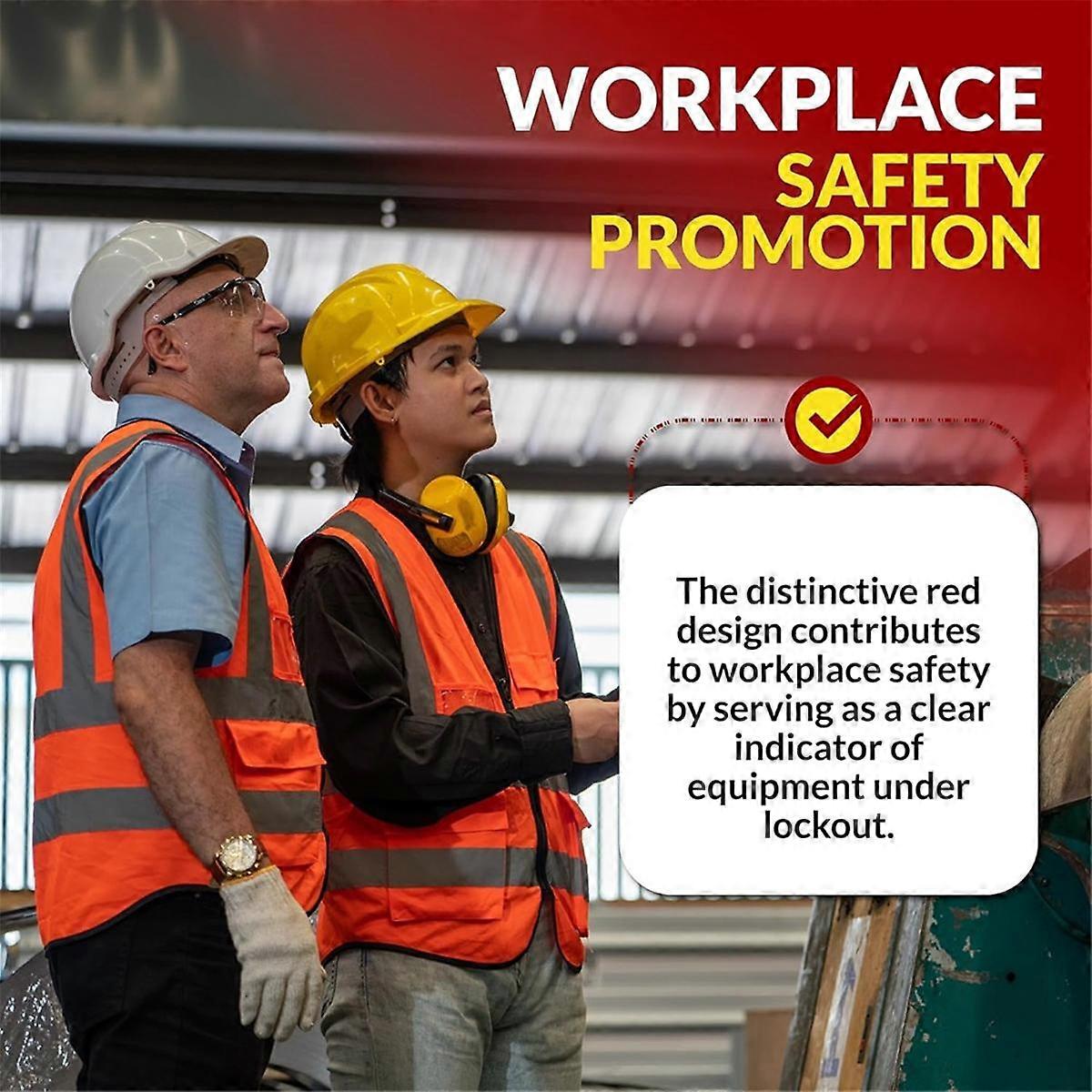 Lockout Tagout Lock Set - 7 Red LotoLocks, Lock Out Keyed Different ...