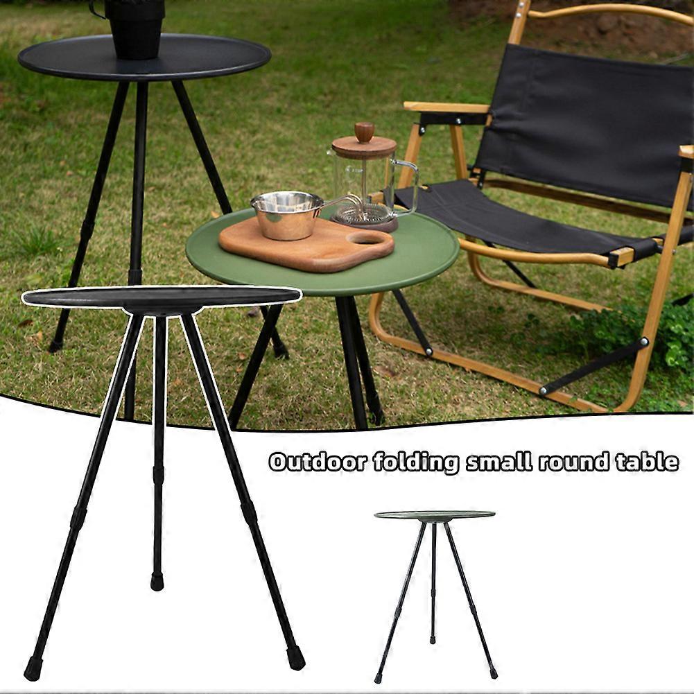 Outdoor Folding Small Round Table Liftable Triangular Table Lightweight ...
