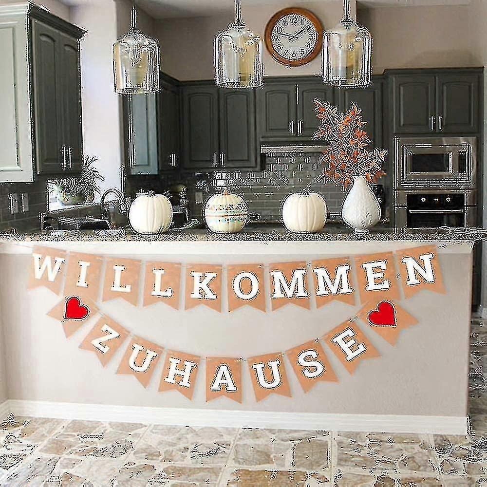 Willkommen Zuhause Banner, Herzlich Willkommen Girlande Fr Dekoration ...