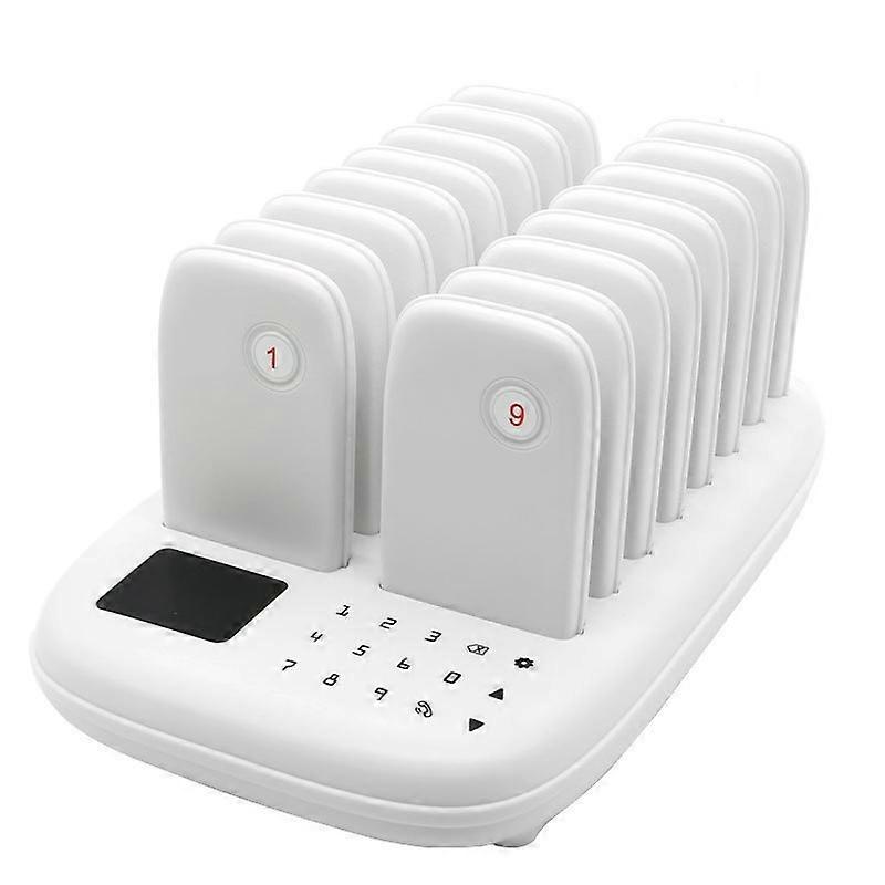 Restaurant Buzzer Pager Wireless Calling System 16 Pagers For Milk Tea ...