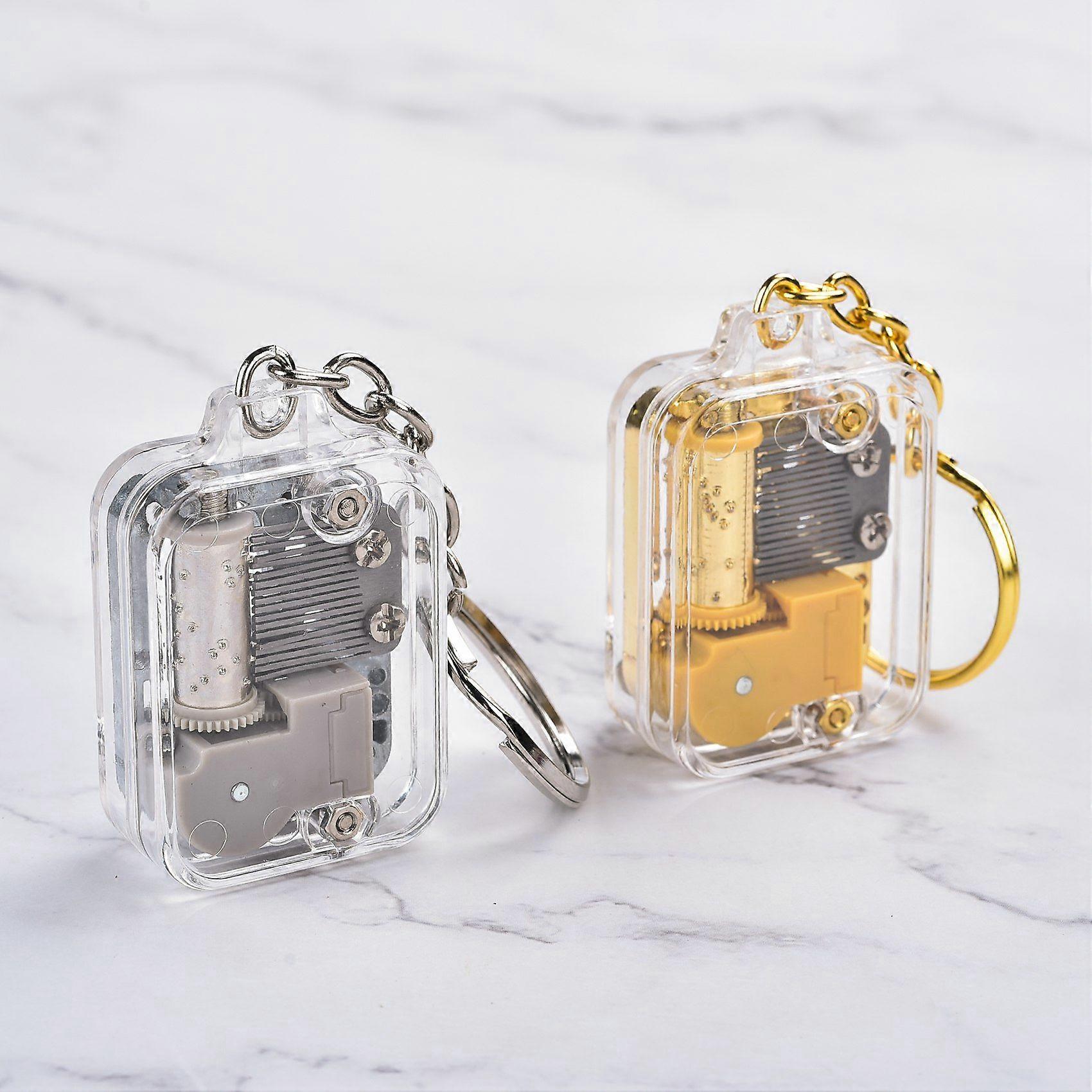 Silver Music Box DIY Play Set 18Tones Mechanical Metal Music Boxes for ...