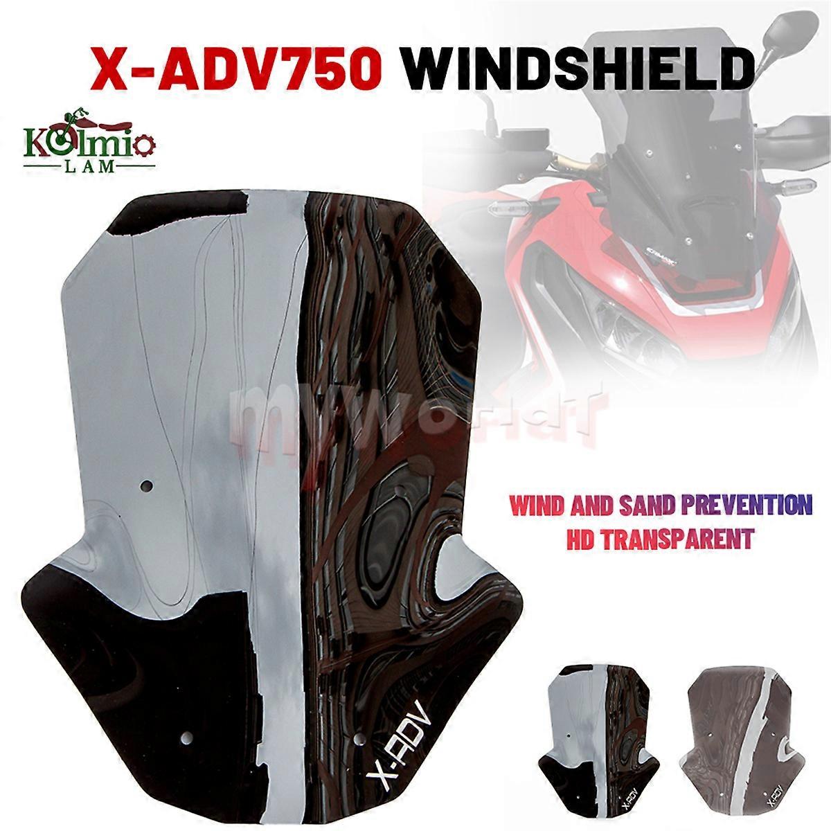 Black Motorcycle Windscreen Windshield Fit For Honda X ADV 750 XADV 750 ...