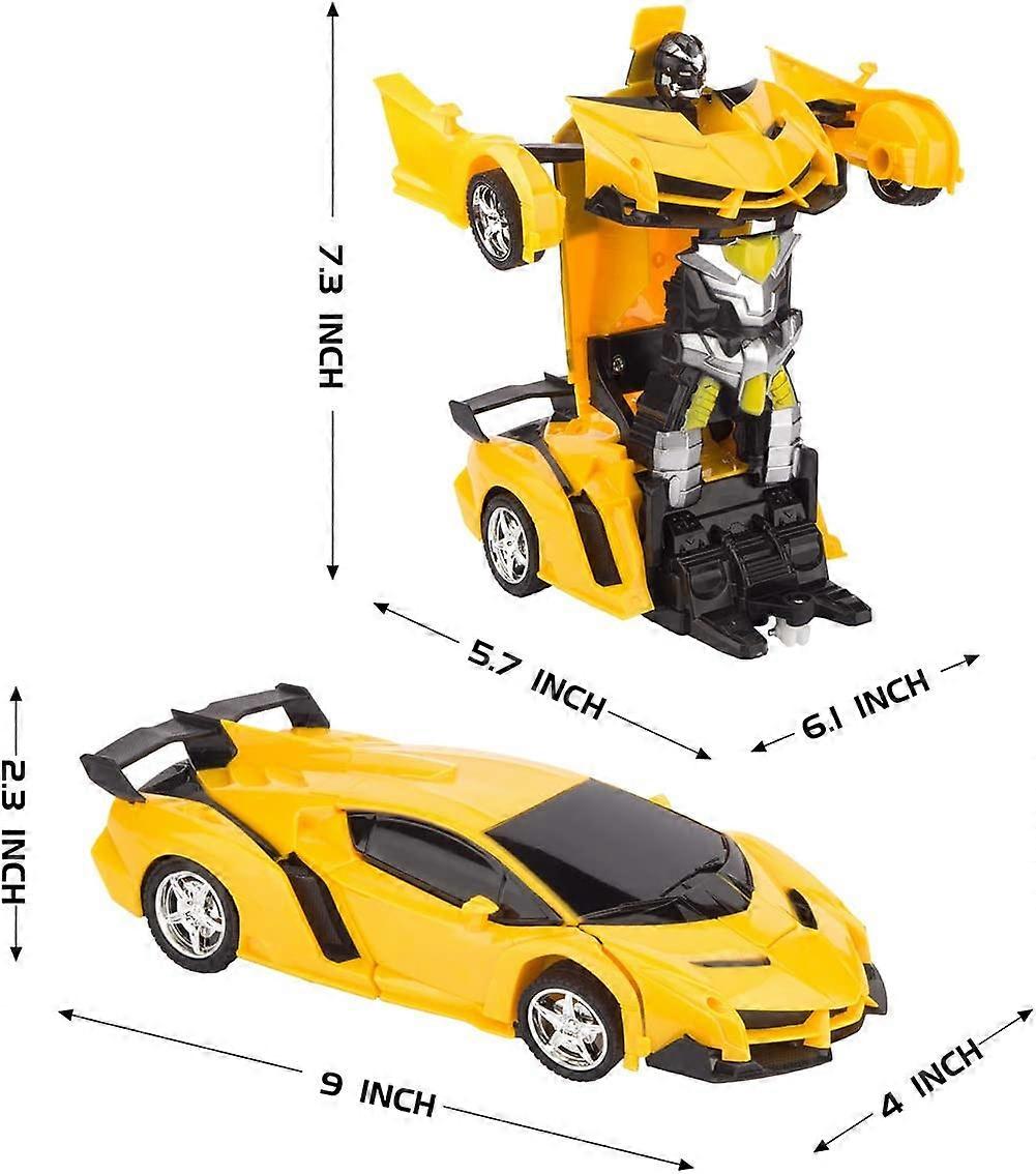 Remote Control Transform Car, Rc Robot Rechargeable 360Rotating Stunt 1 ...