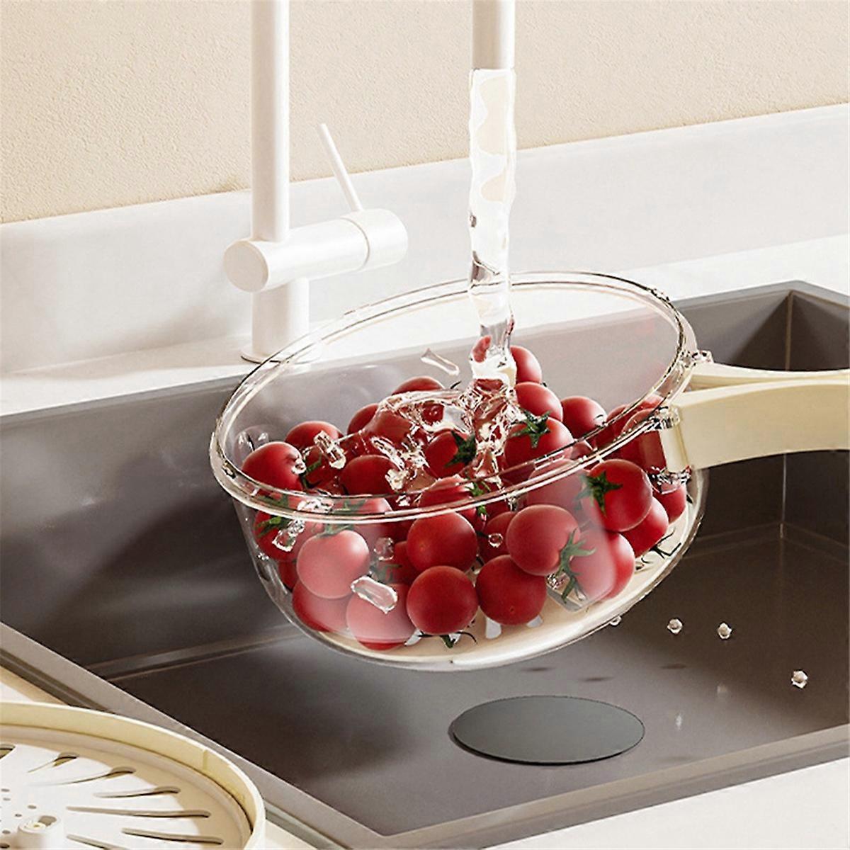 Fruit and Vegetable Washing Bowl, Detachable Design,Draining Bowl ...